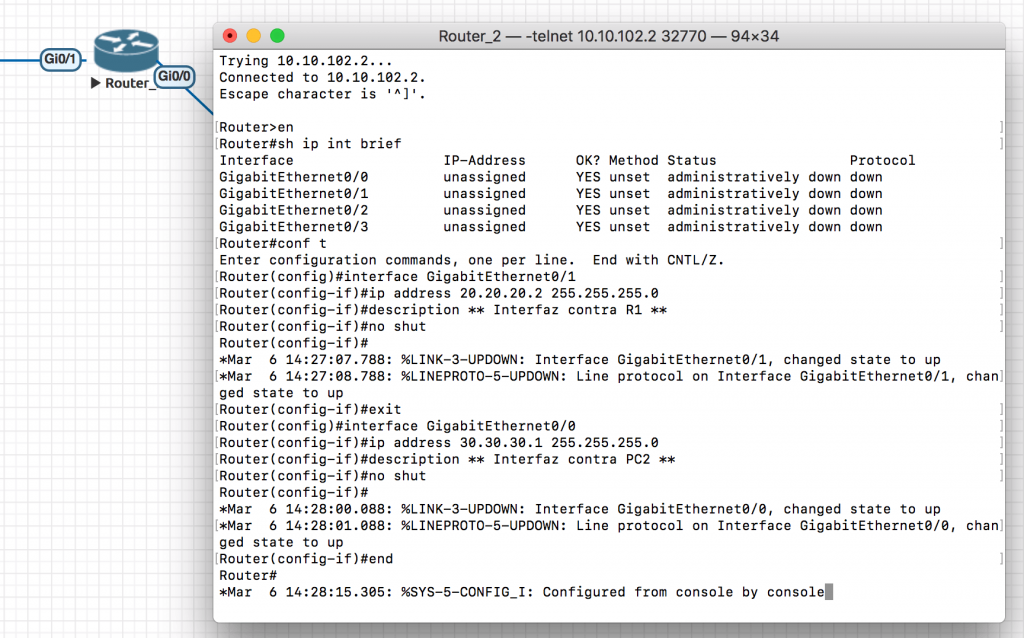 Escenario CISCO en EVE-NG - Configuración - Alex Ariza