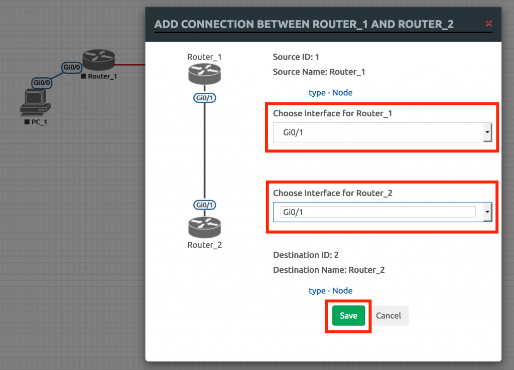 Escenario CISCO con EVE-NG - Conexionado - Alex Ariza