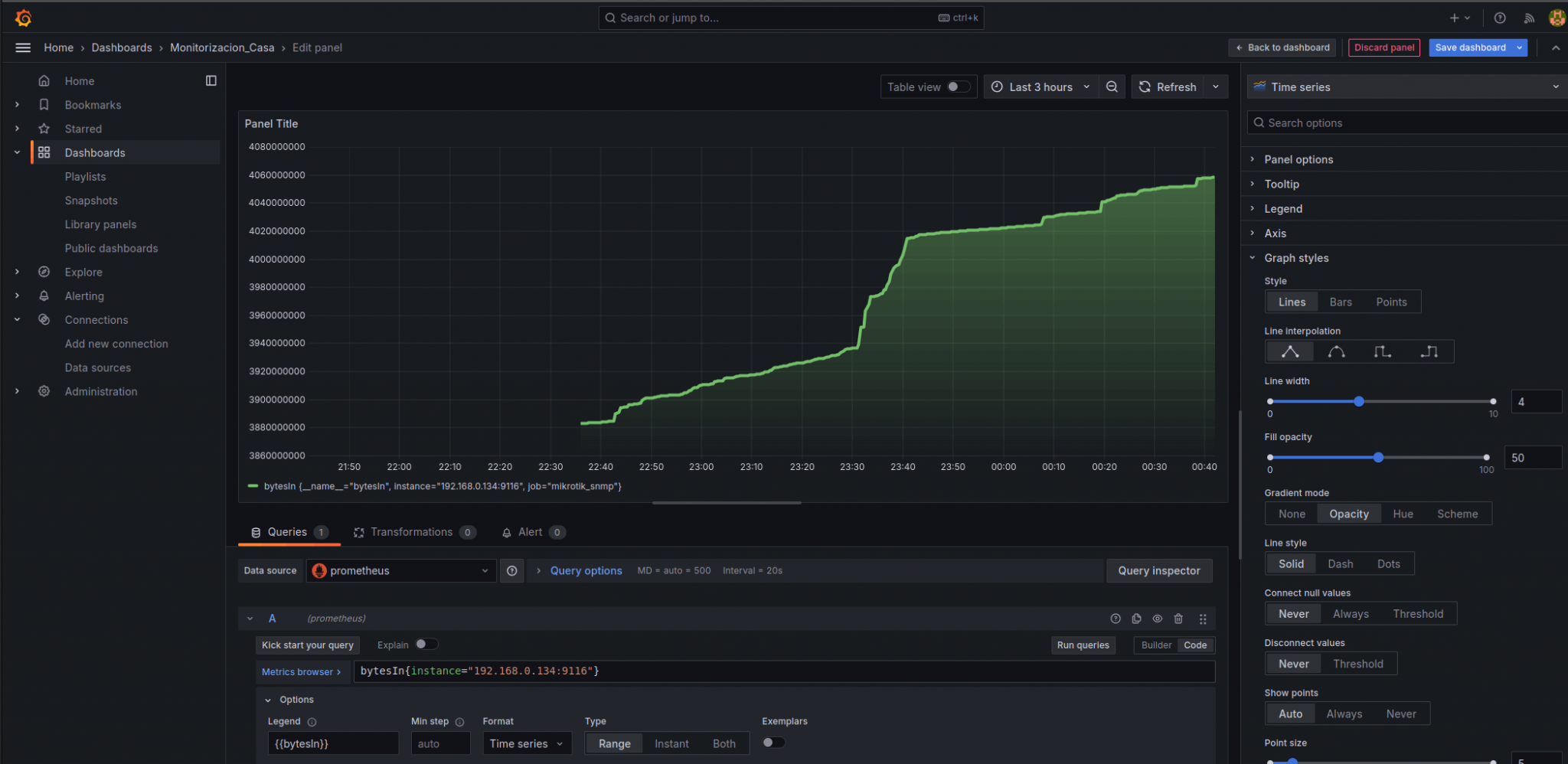 Configuración de SNMP EXPORTER en PROMETHEUS para monitorizar mi ...